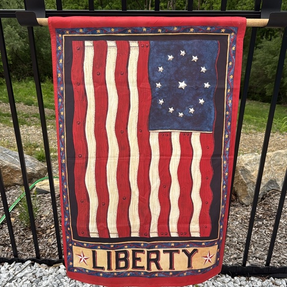 Other | Gently Used Large Double Sided 38 X 25 10 Polyester Liberty ...